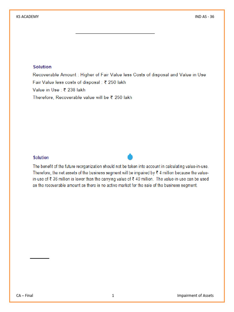 Ind as 36 Revised - Corrected (Final Edited) | PDF