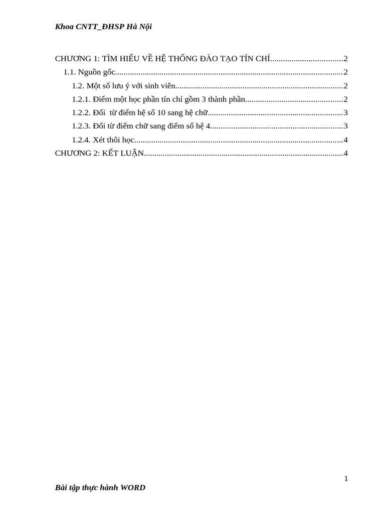 BT2.Mục Lục. | PDF