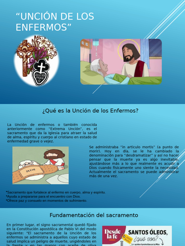 Significado y Efectos de la Unción de Enfermos | PDF | Sacramentos ...