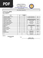 Test Result Analysis Templates for DepEd | PDF | Learning