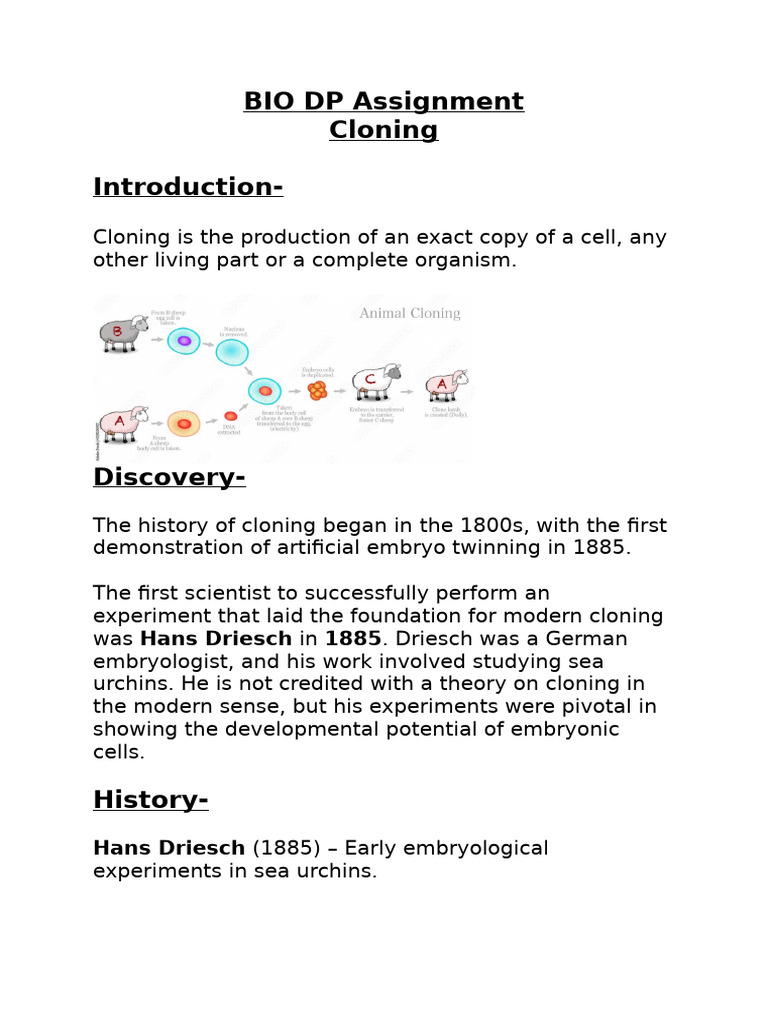 BIO DP Assignment | PDF