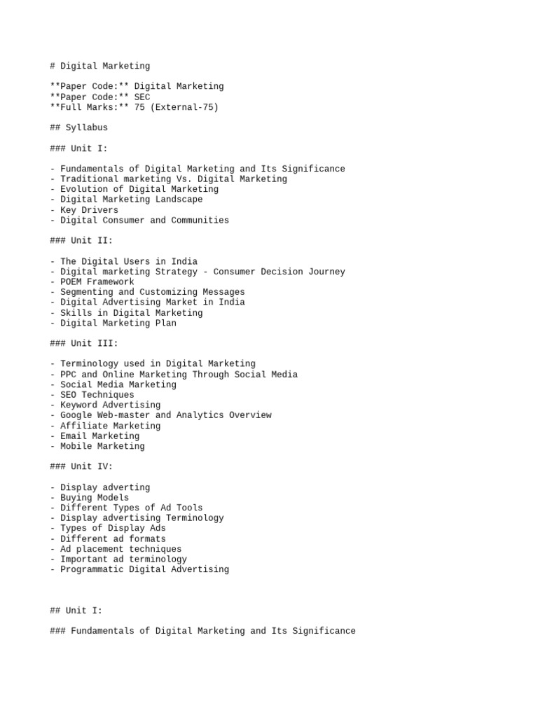 Digital Marketing - MD | PDF