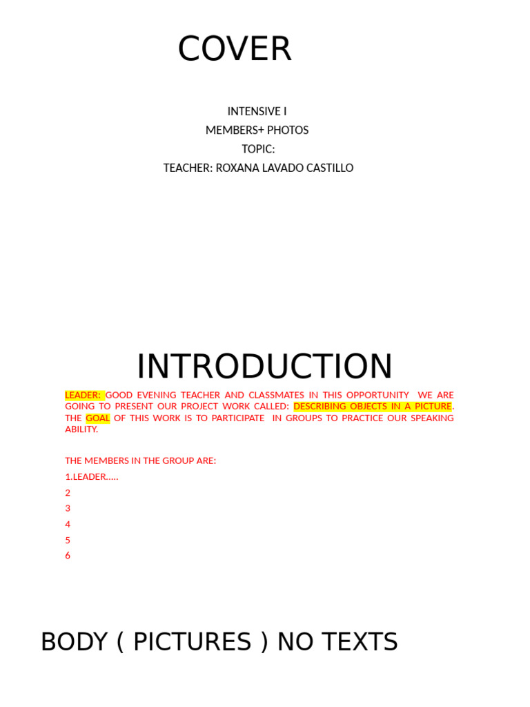 Estructura de Proyect Work | PDF | Crecimiento personal y profesional