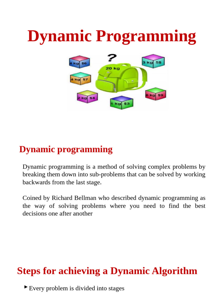 Dynamic Programming | PDF