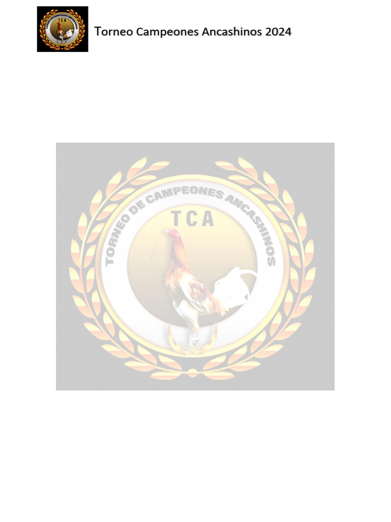 Torneo Campeones Ancashinos 2024-Yuri Carranza Calvo | PDF