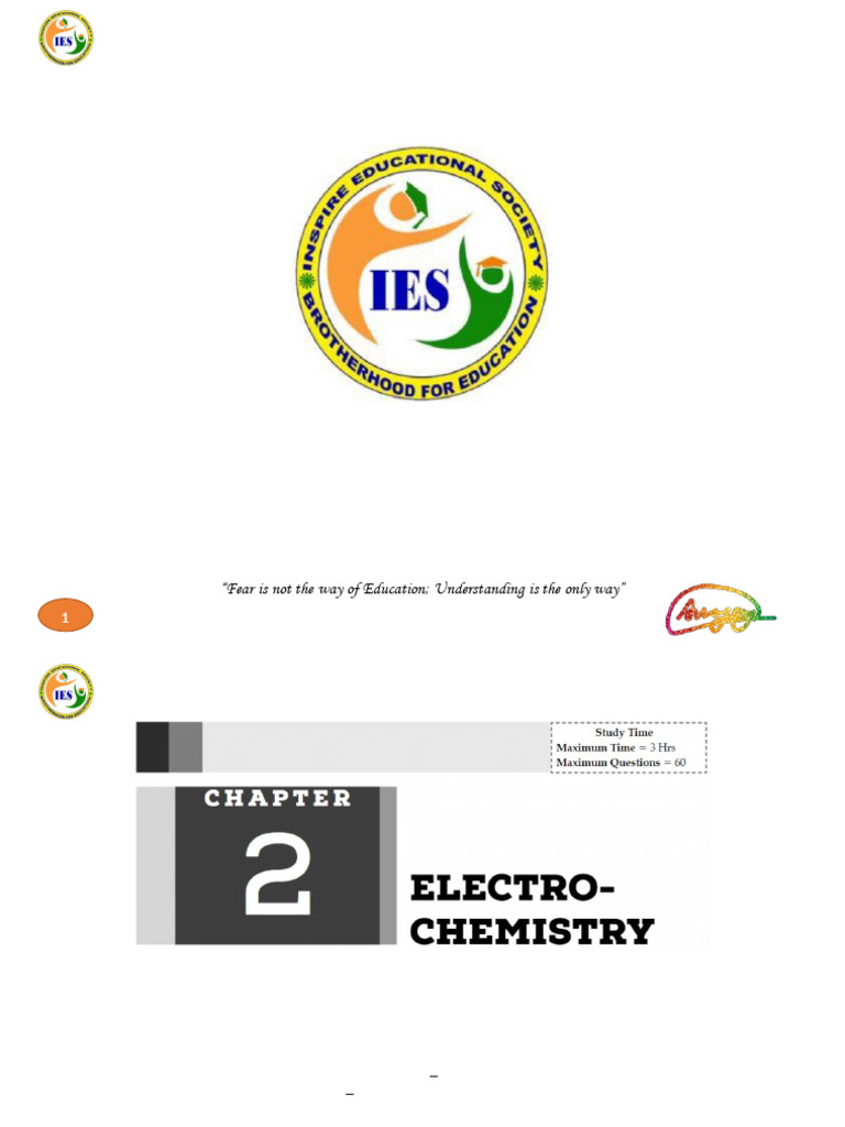 Electro Chemistry | PDF