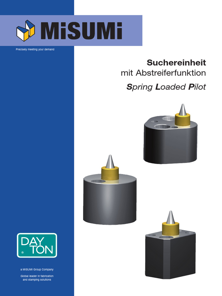 Sping Loaded Pilot SLP - MISUMI | PDF