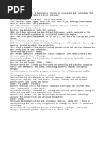 Automotive History: Key Milestones Timeline | PDF | Car | Electric Vehicle