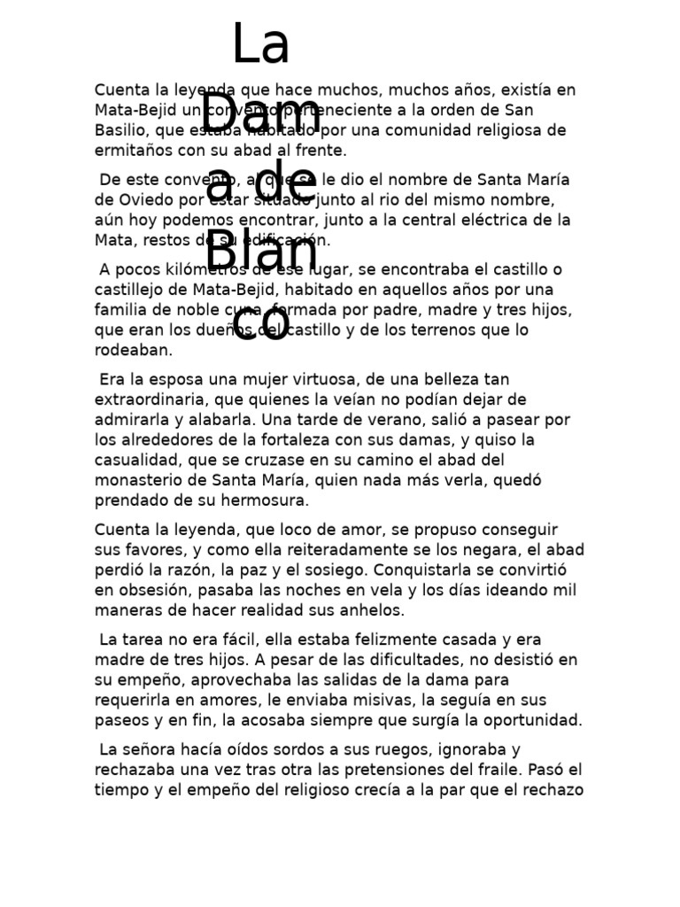 La Dama de Blanco | PDF