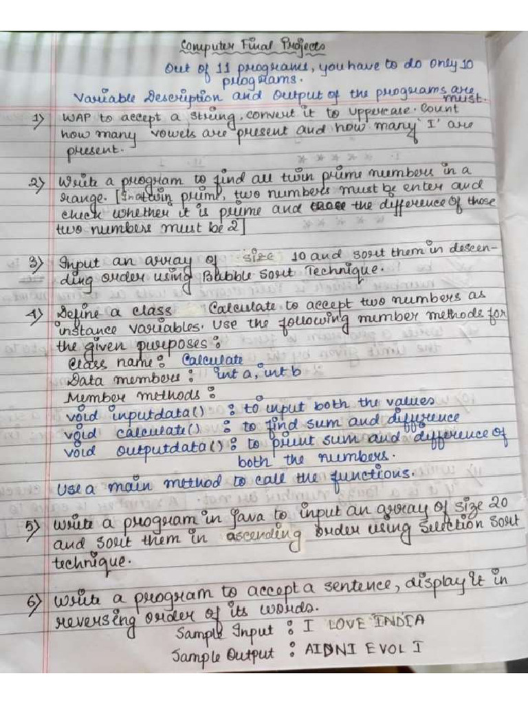 Std x,Computer Project | PDF