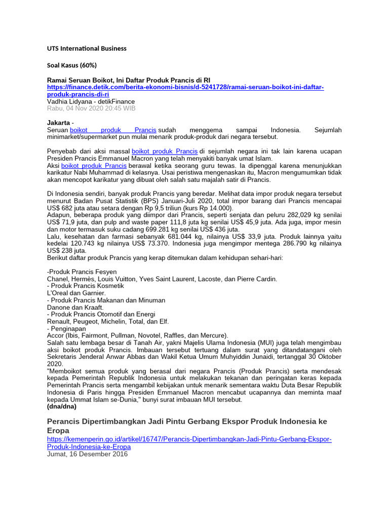 UTS International Business | PDF