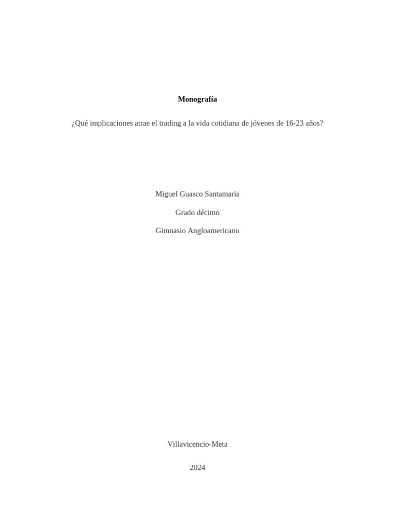 Monografía | PDF