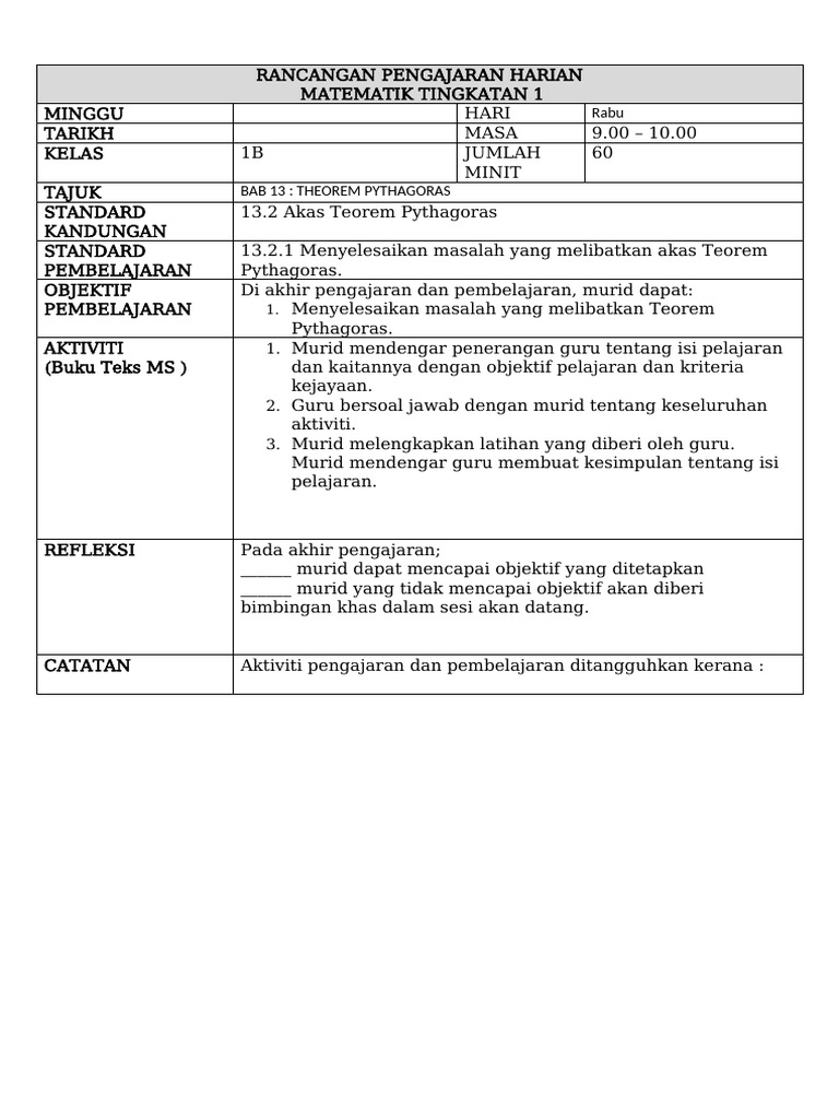 Rabu 1C (Math) | PDF