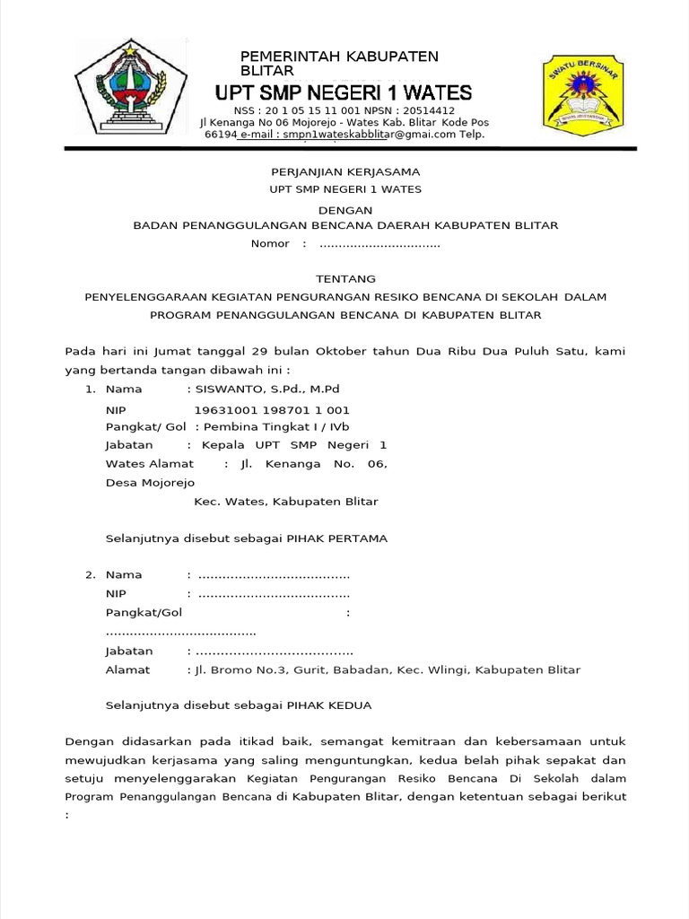 Mou BNPB | PDF