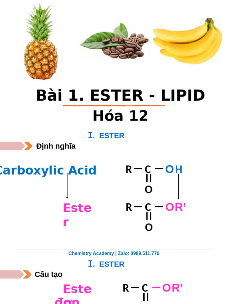 Bài. Ester - Lipid | PDF