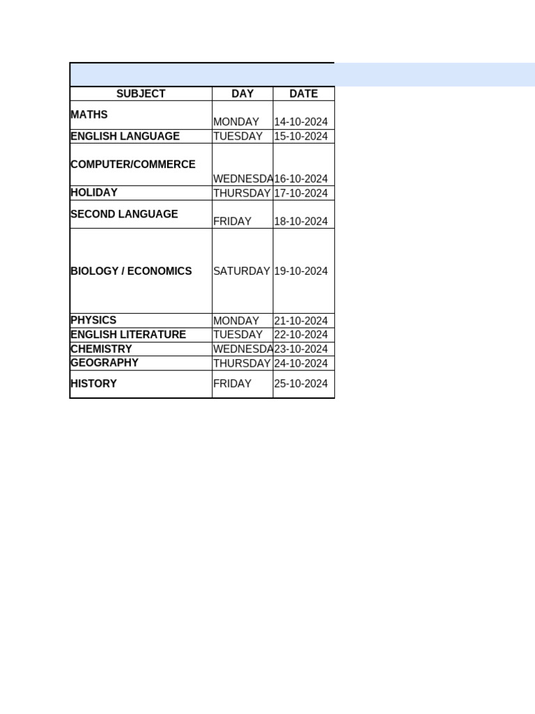 REVISION TEST 2 PORTIONS and TIMETABLE For GRADE 10 | PDF