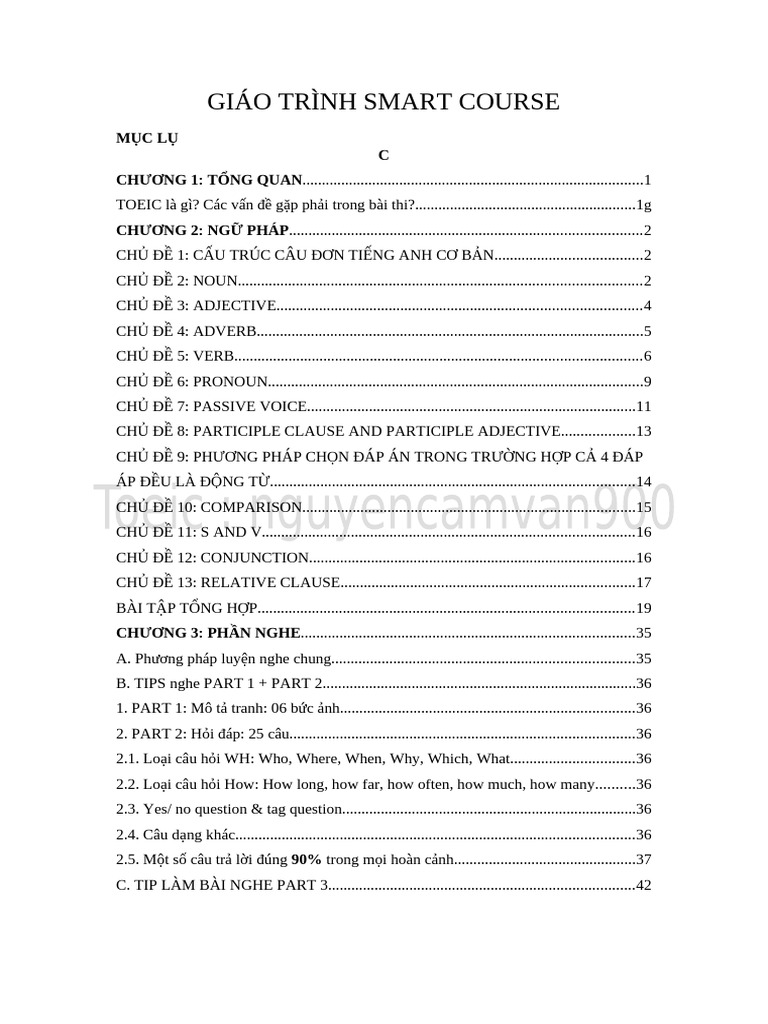Giáo Trình Smart Course 23072023 | PDF