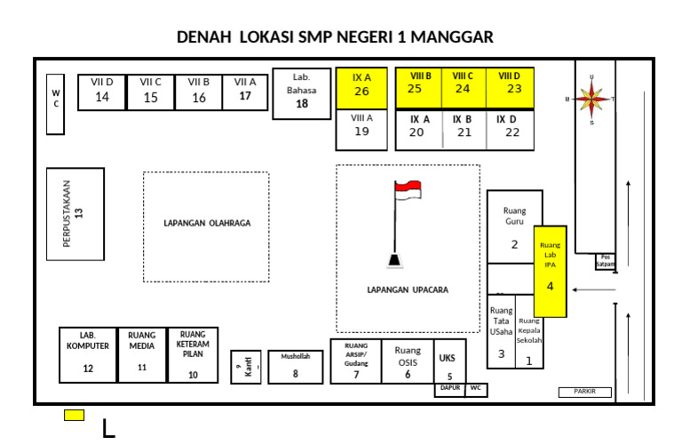 Denah SMP Negeri 1 Manggar | PDF