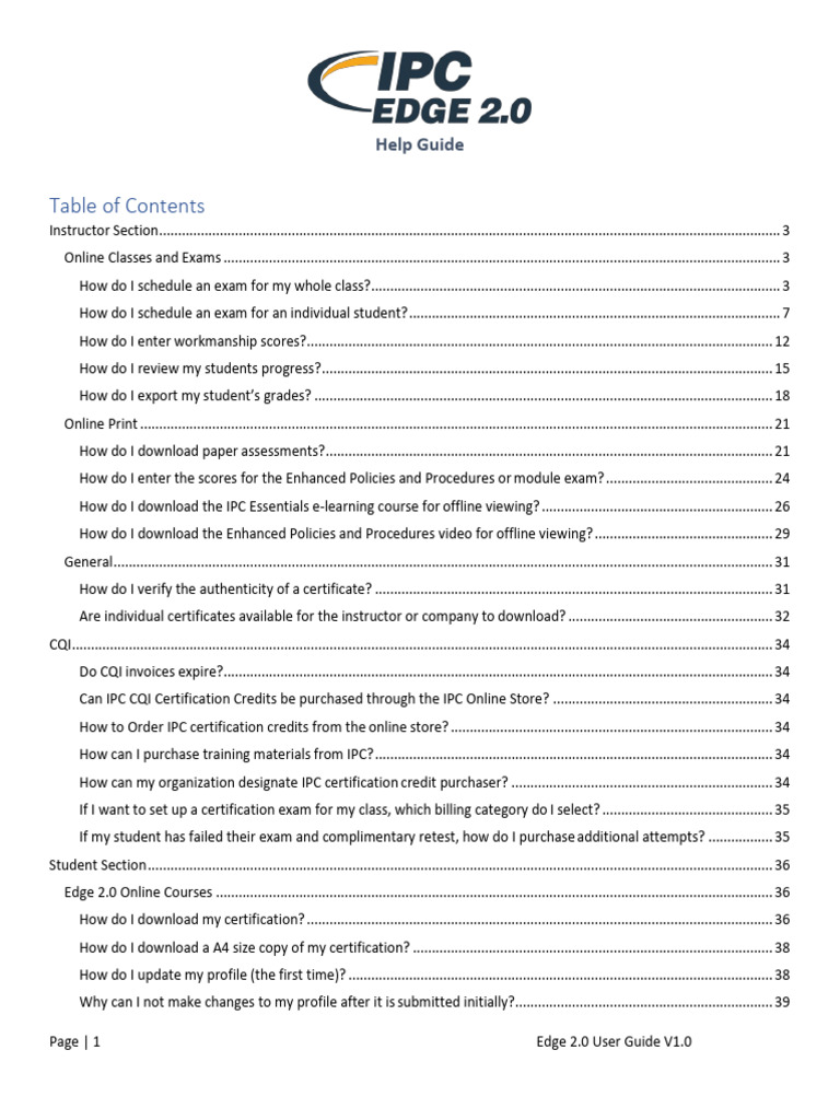 Edge 2.0 User Guide v.1.1 | PDF
