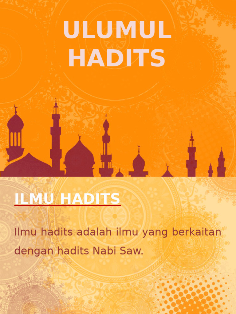 Ulumul Hadits | PDF