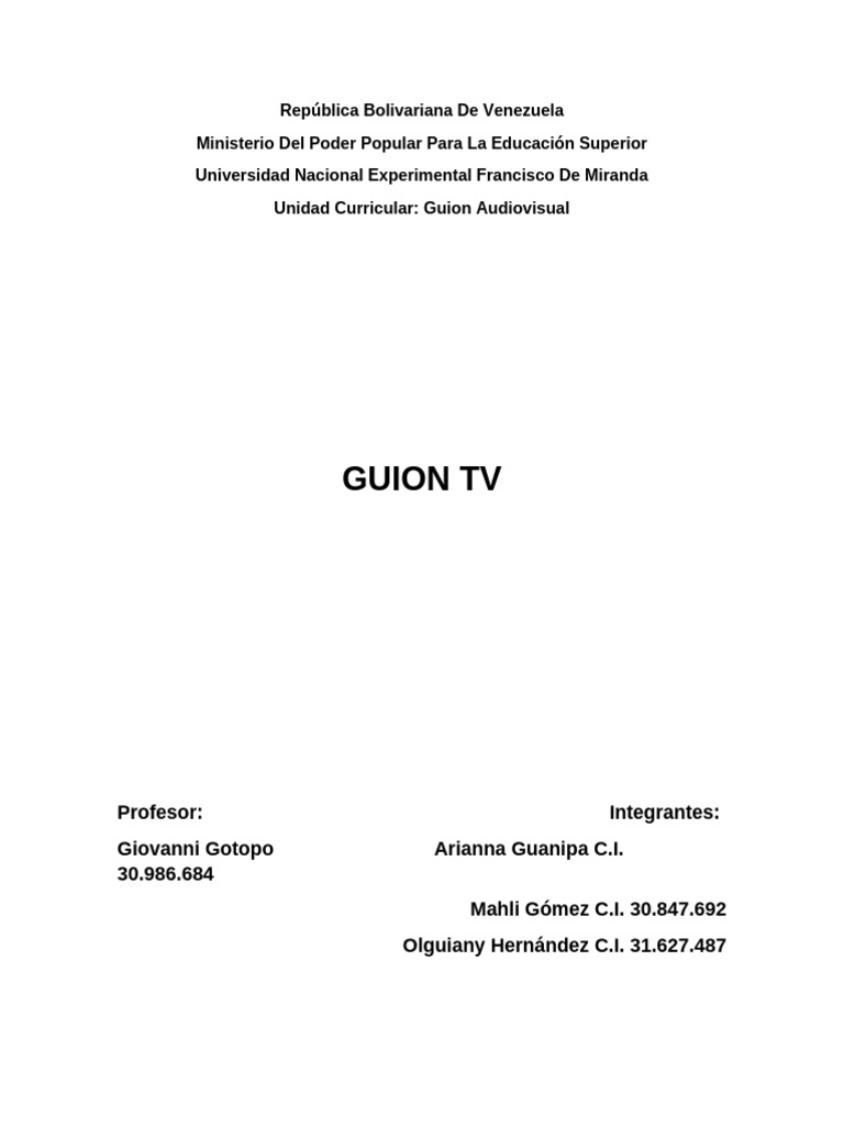 Guion TV | PDF