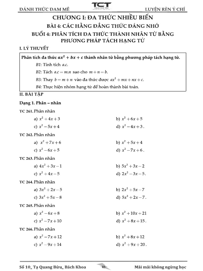 Phân Nhân - Tách H NG T | PDF