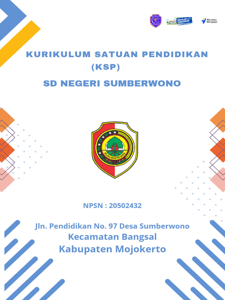 Biru Kuning Geometri Sampul A4 | PDF