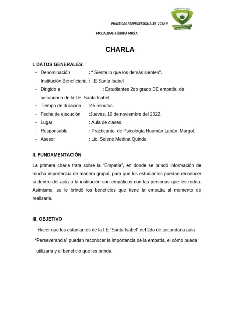 CHARLA | PDF