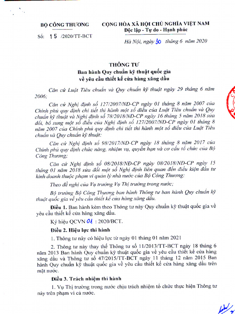 QCVN 012020 BCT | PDF