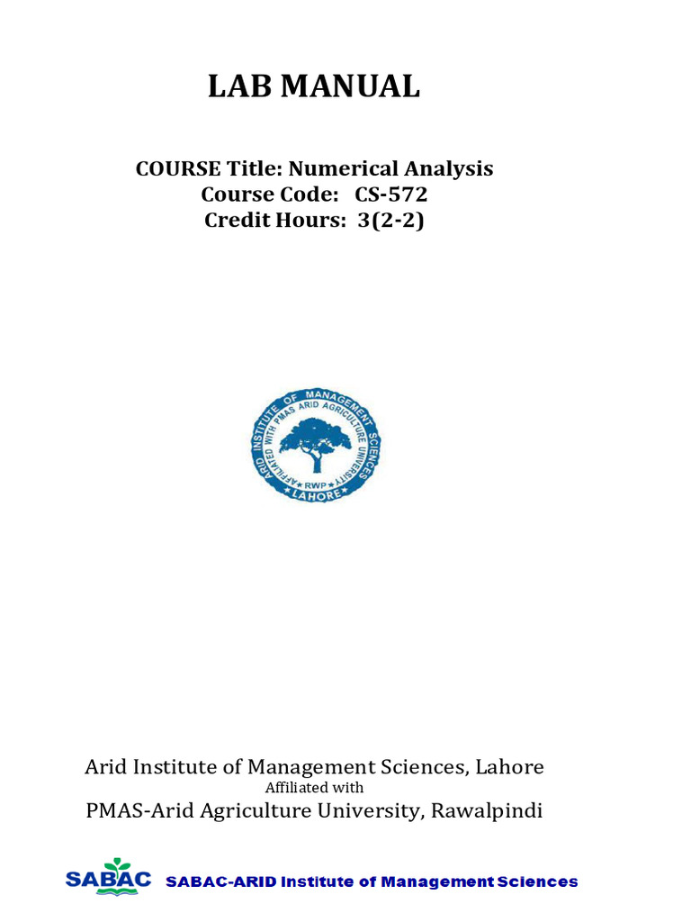 Lab Numerical Analysis | PDF