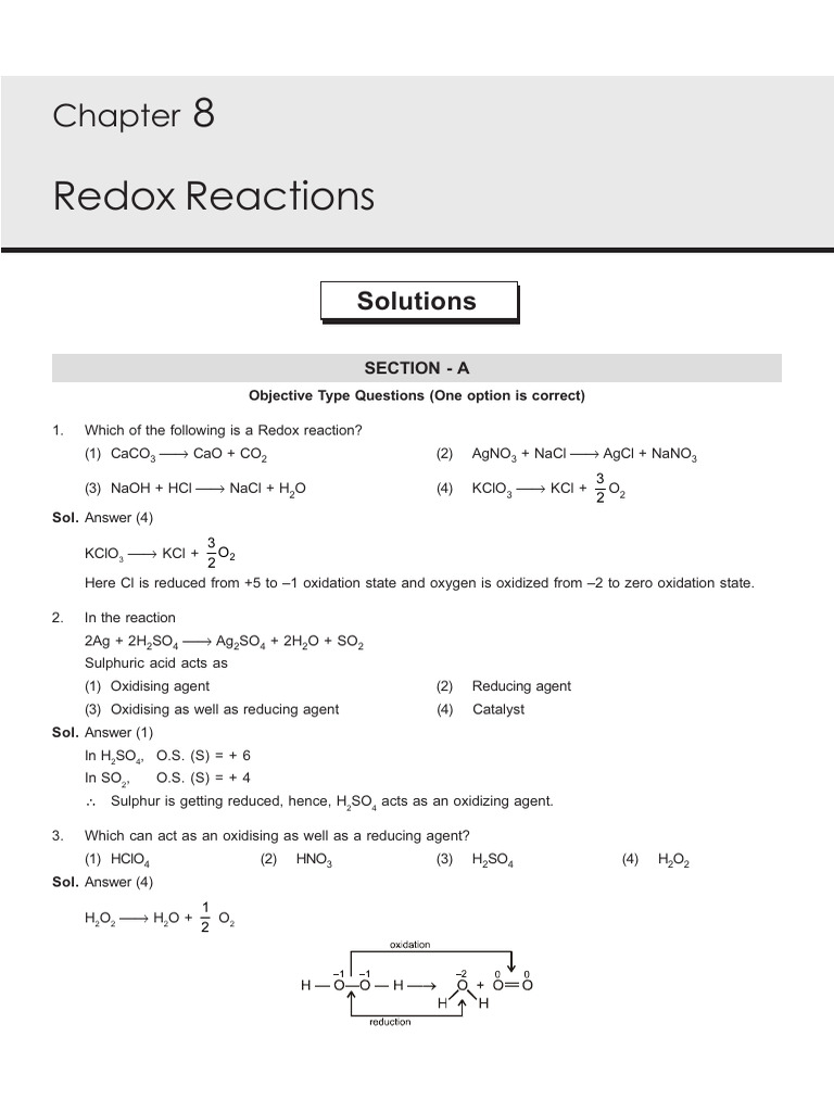 Chem Redox Reactions 1 1 | PDF
