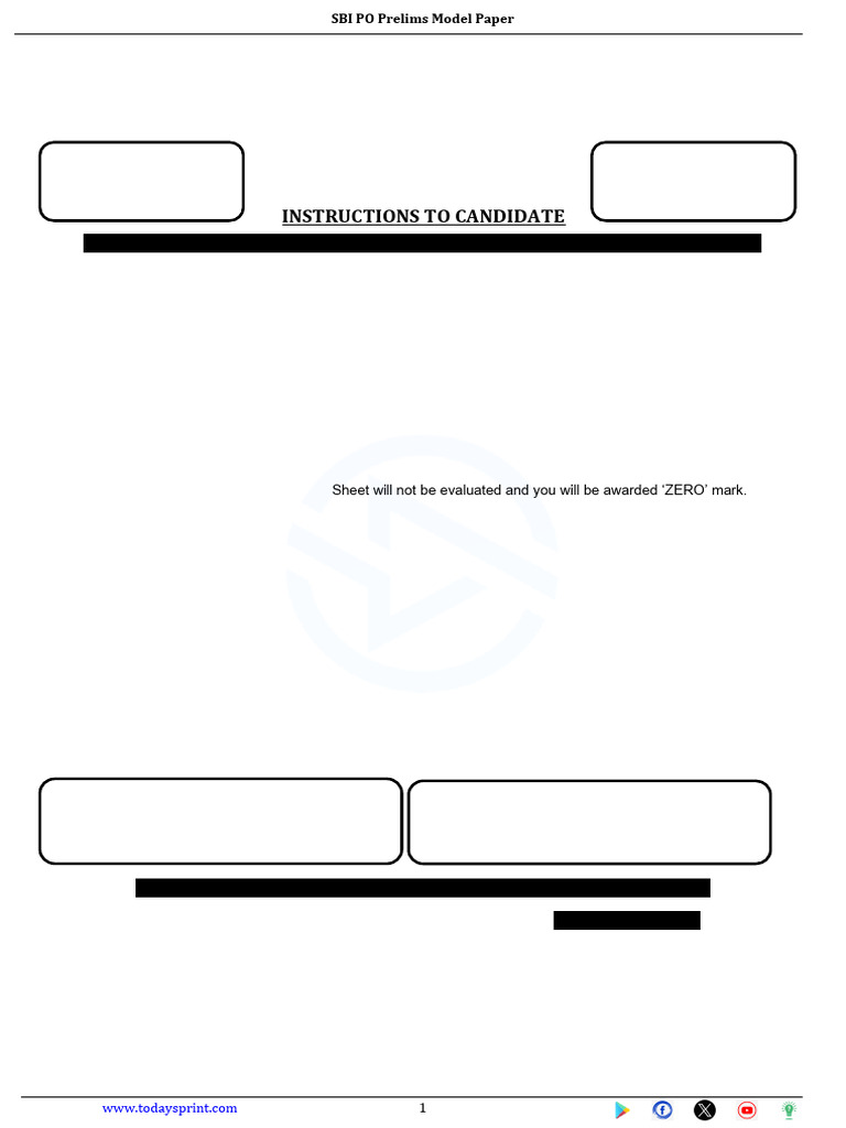 Sbi Po Pre 01(Eng Ques) v2 l v2 | PDF