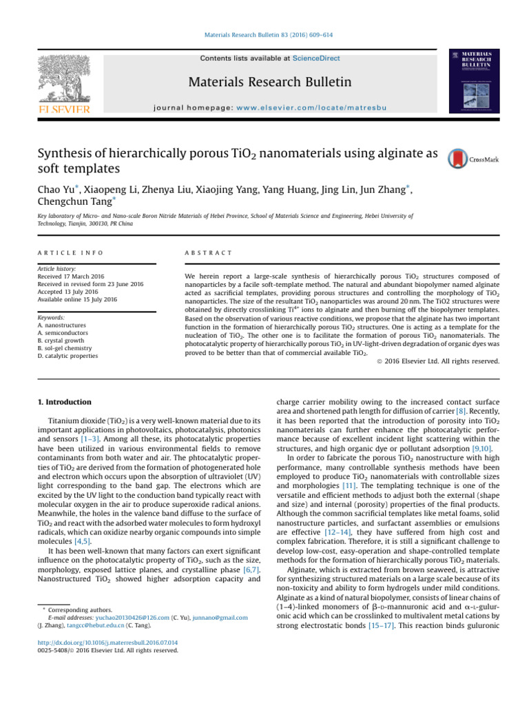 2016-Synthesis of Hierarchically Porous TiO2 Nanomaterials Using ...