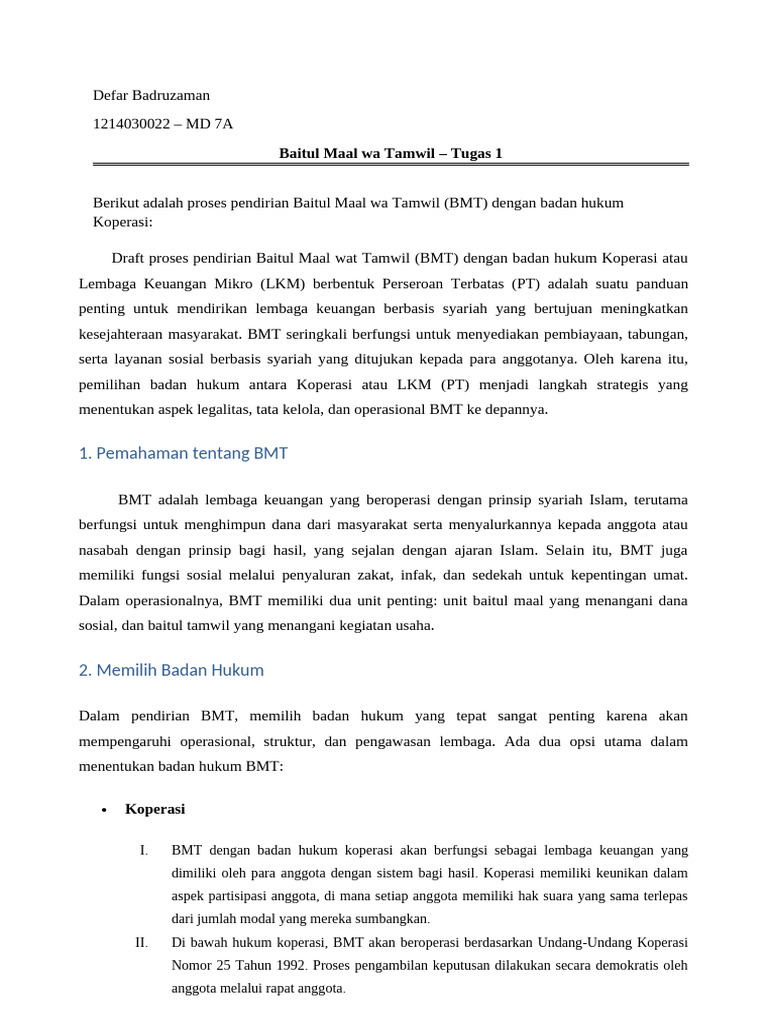Defar Badruzaman 1214030022 BMT 1 | PDF