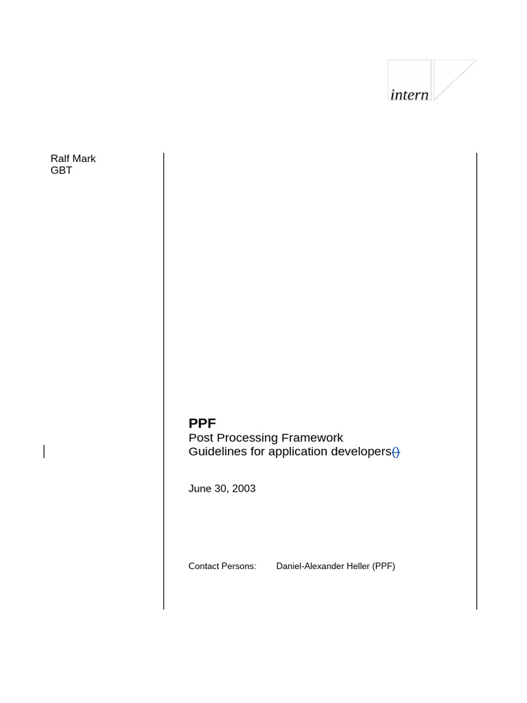 PPF Config | PDF