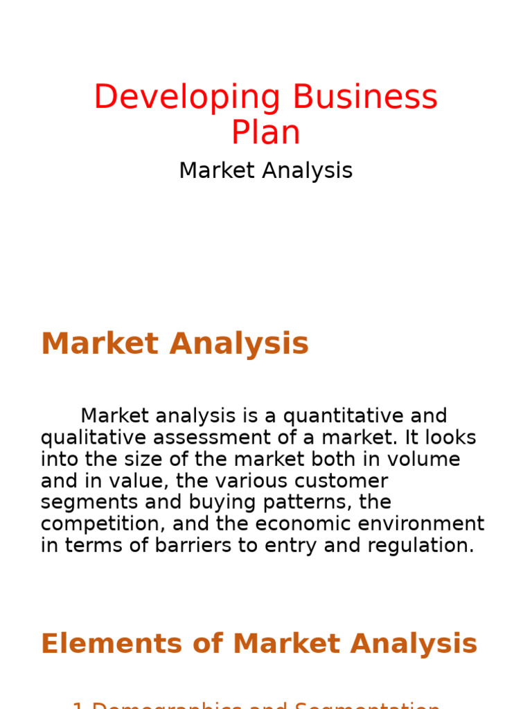 Developing Business Plan | PDF | Market (Economics) | Career & Growth