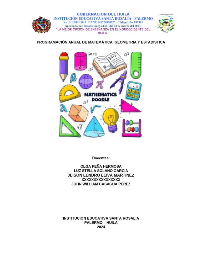 Programación Matemática 2024 FINAL | PDF | Evaluación | Geometría
