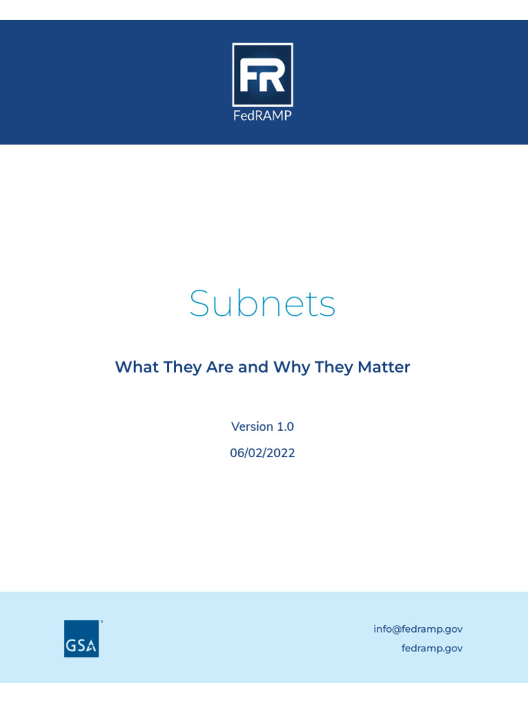 FedRAMP Subnets White Paper | PDF