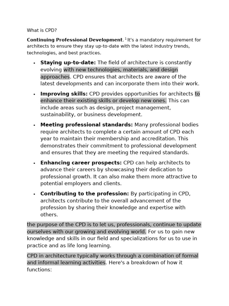 What Is CPD | PDF