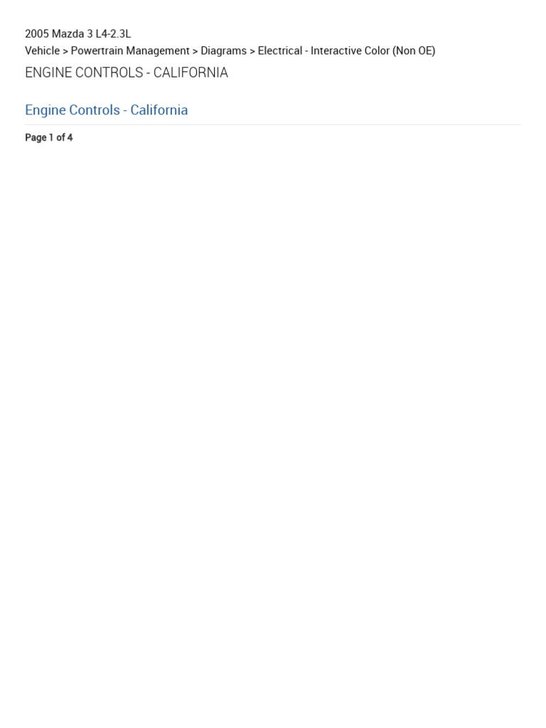 Engine Controls - California (Powertrain Management) | PDF