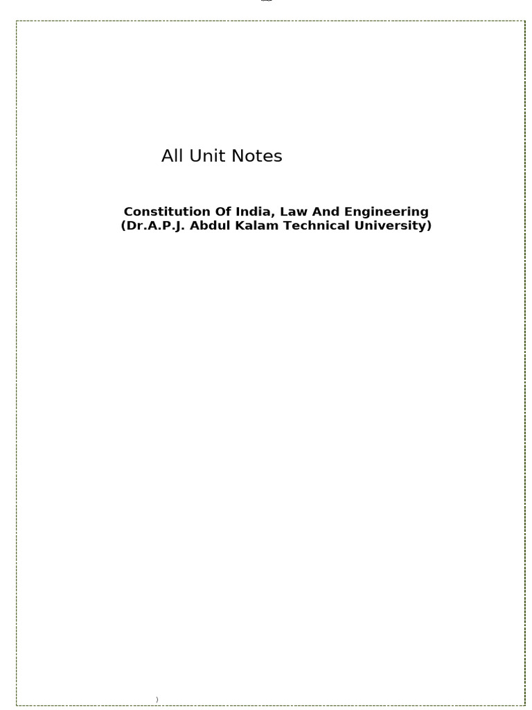 COI All Unit Notes | PDF