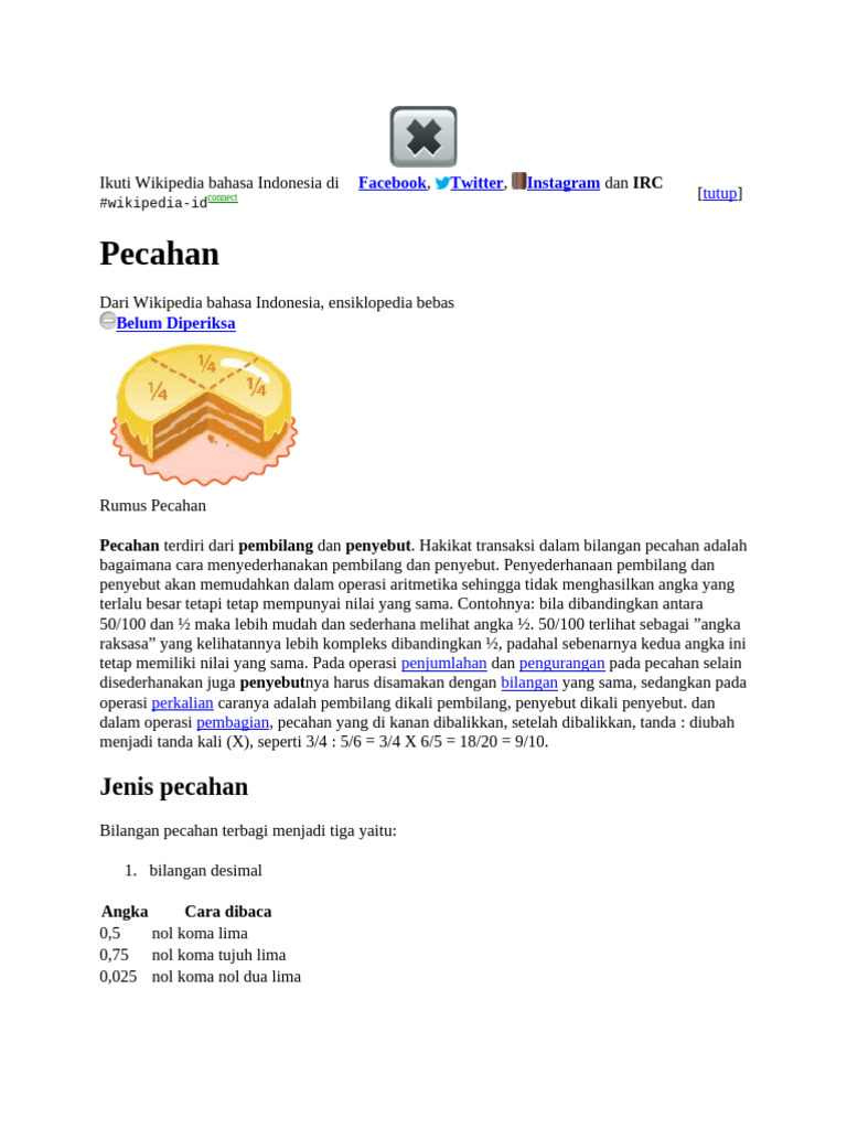 Pecahan | PDF
