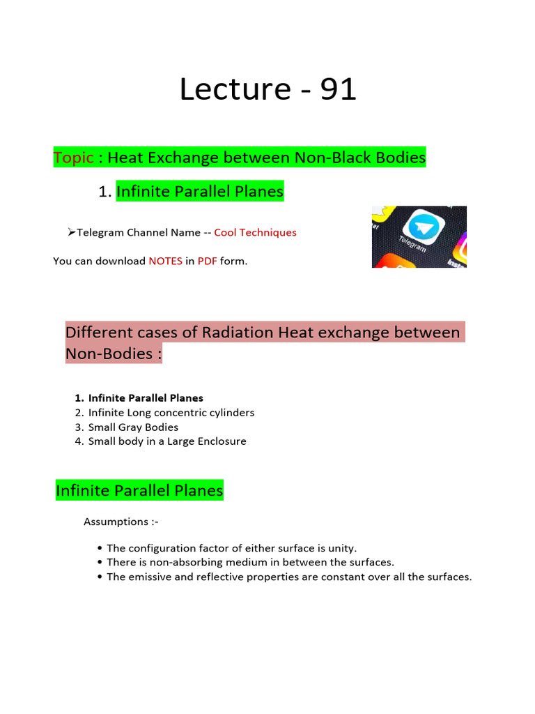 HMT Lecture - 91 | PDF