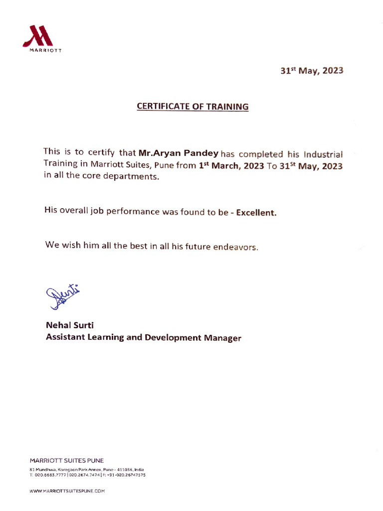 Aryan Pandey Profile Overview | PDF