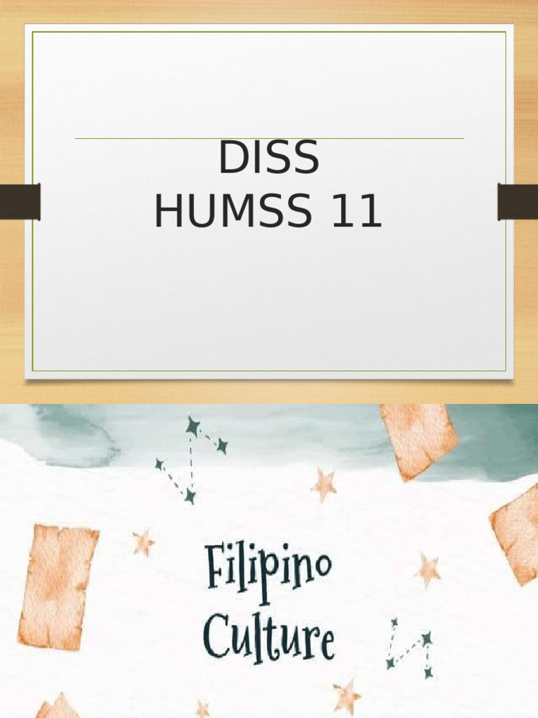 Diss Filipino Values Culture Ppt | PDF
