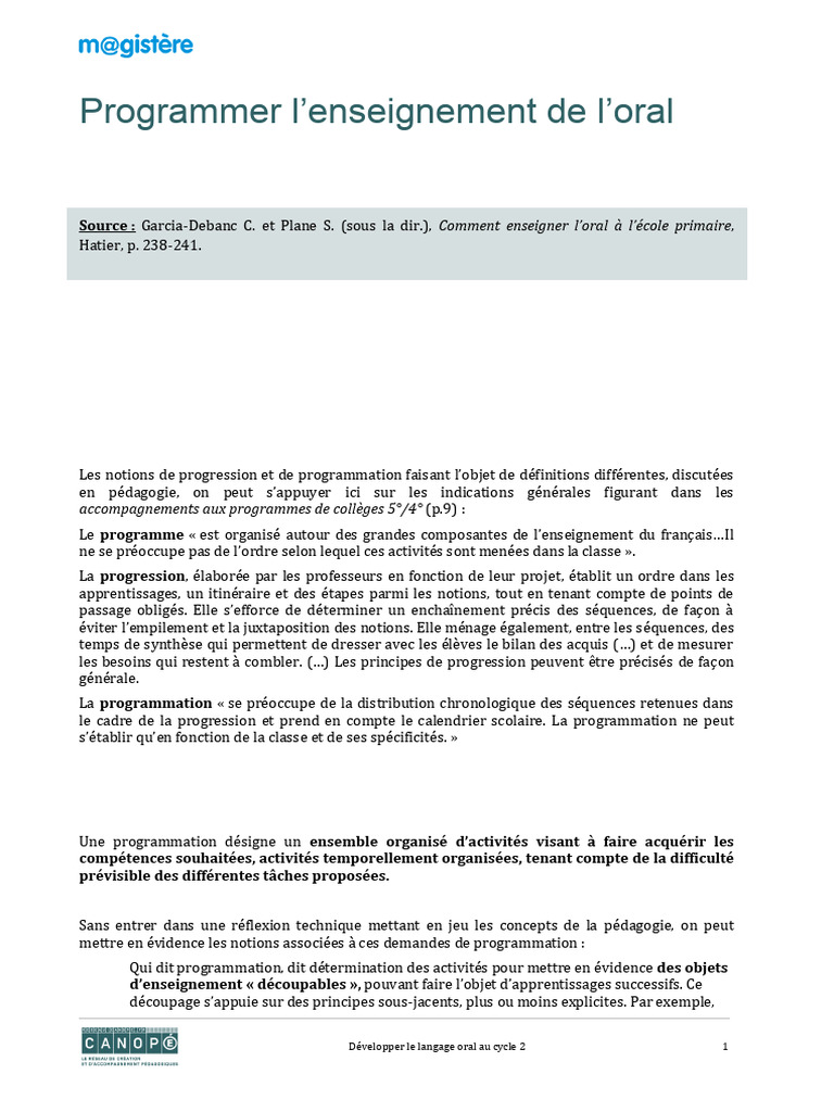 E3 - Act1 - Ress1 Reference Pages Corrigees | PDF