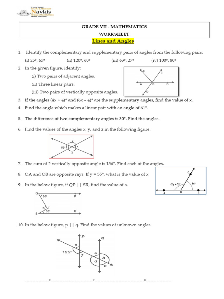 7 Math Worksheet-3 Feb '24 4 | PDF