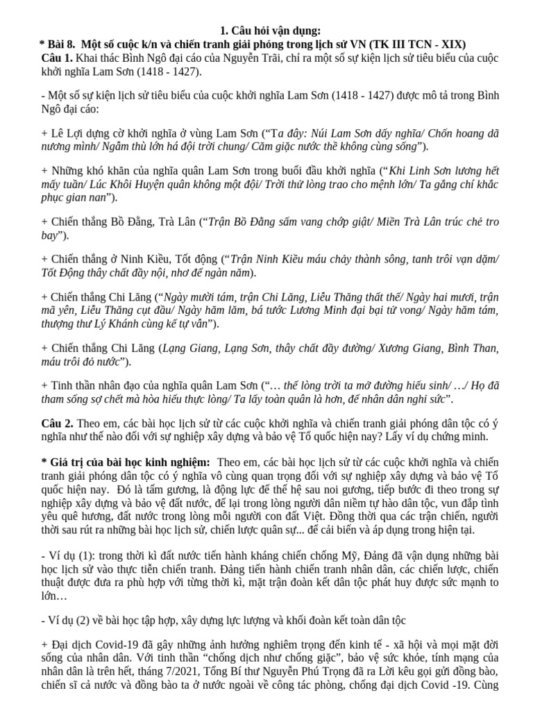 Tự luận ôn thi hki 2 k11 khang | PDF