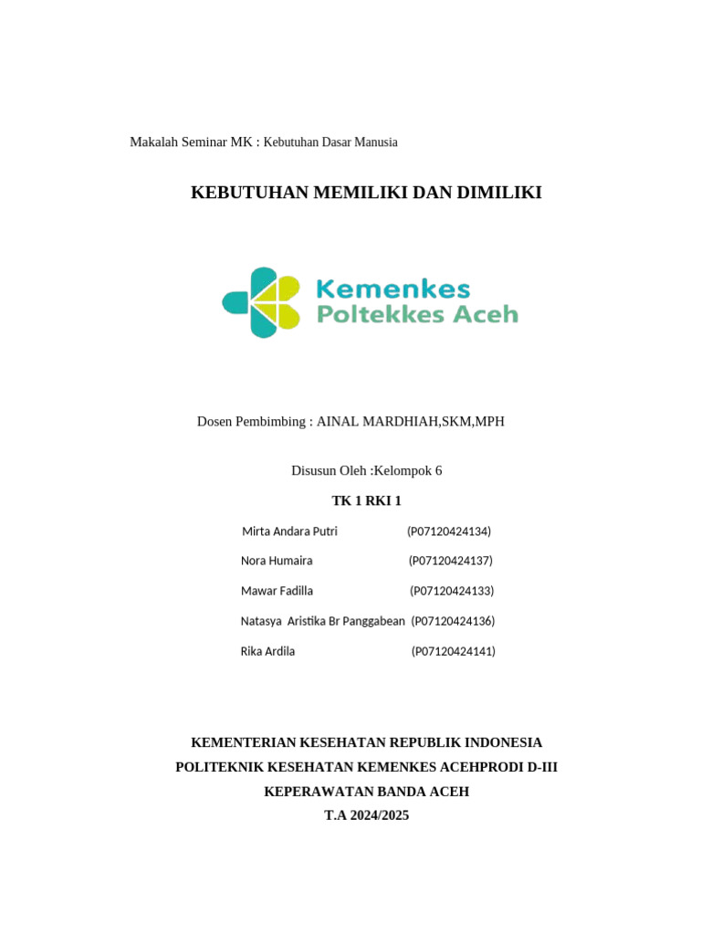 Sampul Makalah | PDF