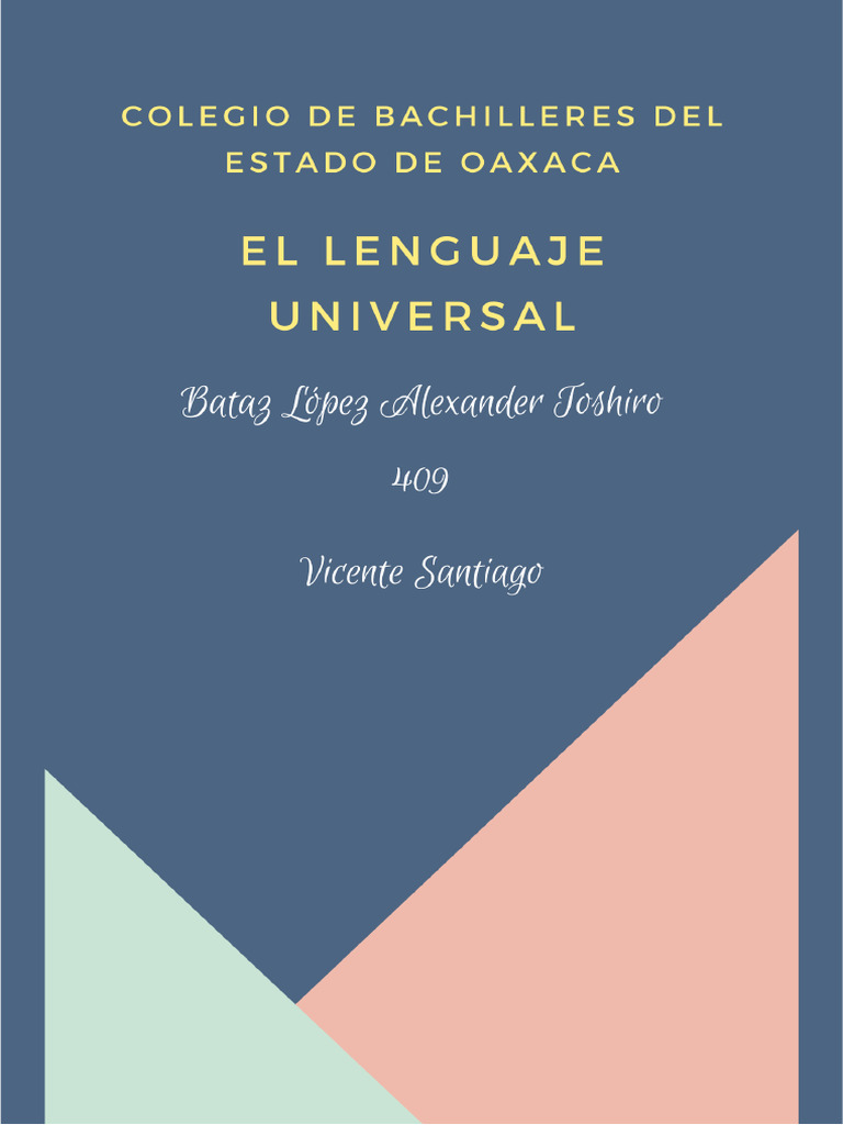 El Lenguaje Universal | PDF
